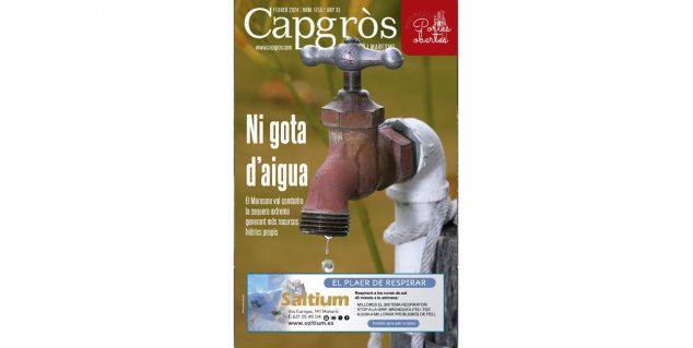 'Ni gota de agua' en la portada del Capgròs de febrero