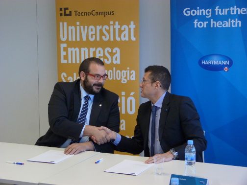 Hartmann y TecnoCampus arrecian la colaboración en el ámbito universitario